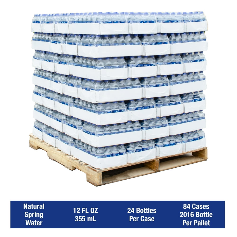 Alexa Springs Bottled Water, 12oz. Btls, 24/Case, 84 Cs/Pallet, 2,016 ...