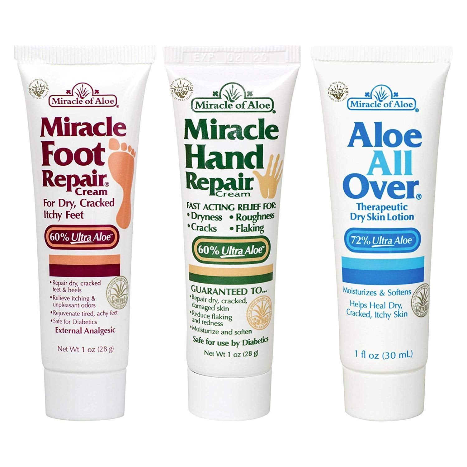3-Pack Miracle Assortment - Miracle Foot Repair, Miracle Hand Repair ...