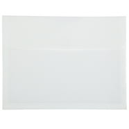 JAM Paper Plastic Expansion Envelopes, Elastic Band Closure, Letter ...