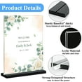 Dungu 6 Pack Acrylic Sign Holder 5x7 T-Shape, Double-Sided Plastic ...