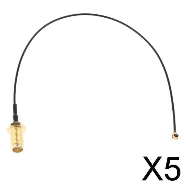 Conjunto de 5 Cables de Extensión para Conexión Coaxial - Largo Ideal 5 ...