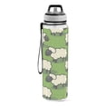 Cartoon Sheep Sport Water Bottle Tritan with Straw 1000ml Portable for ...