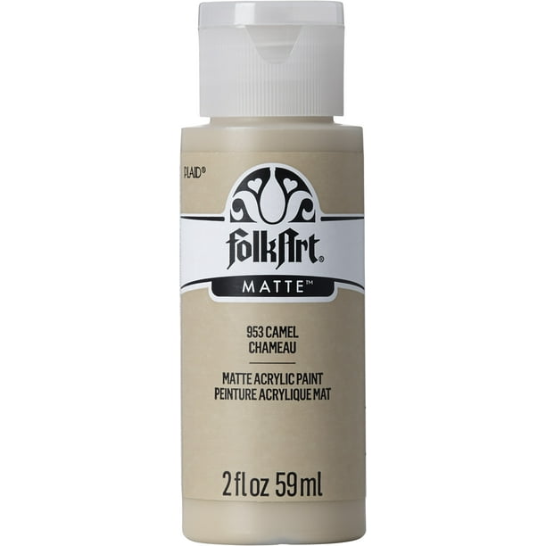 FolkArt Acrylic Craft Paint, Matte Finish, Camel, 2 fl oz - Walmart.com