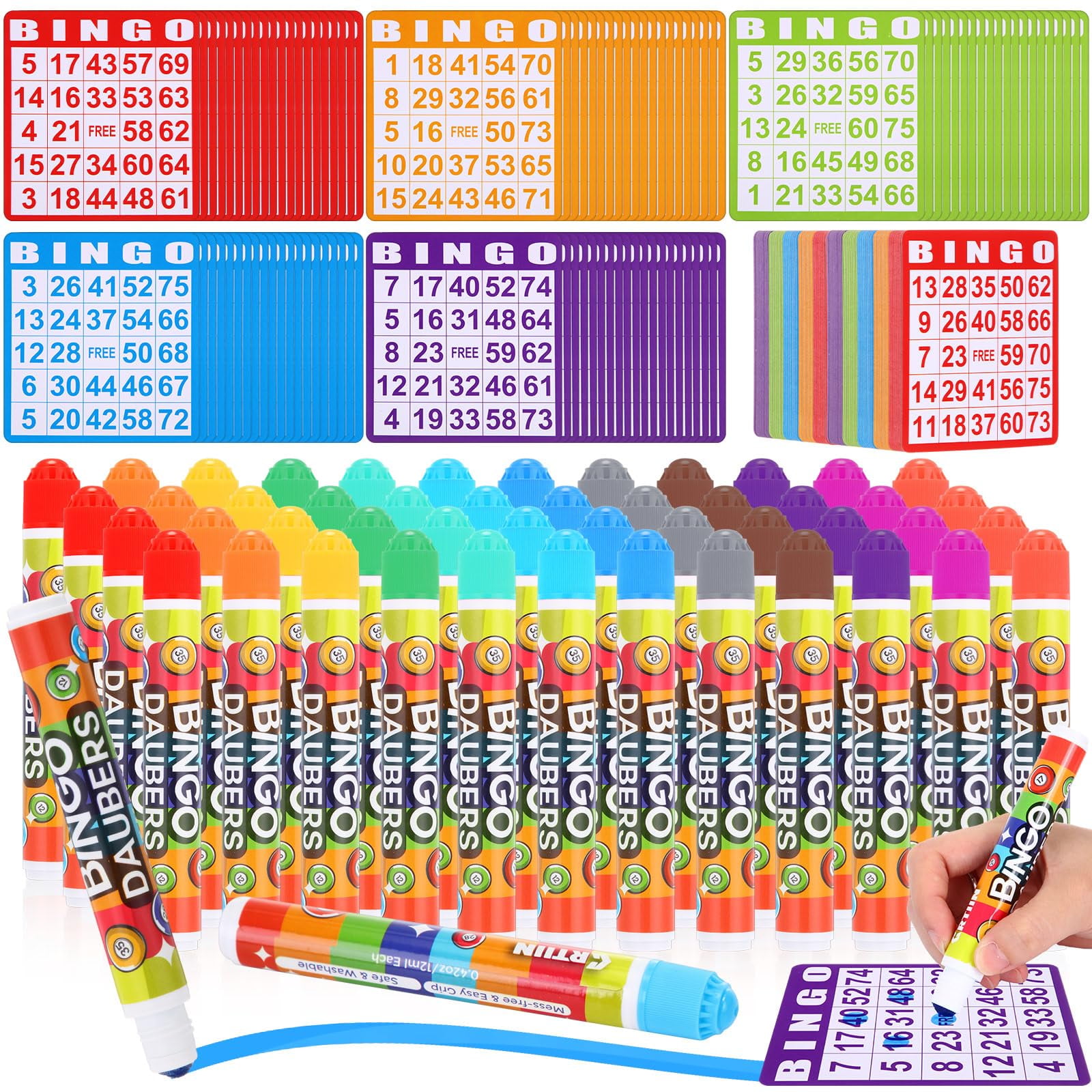 Click here for Crtiin 148 Pack Bingo Game Cards And Dot Daubers S... prices