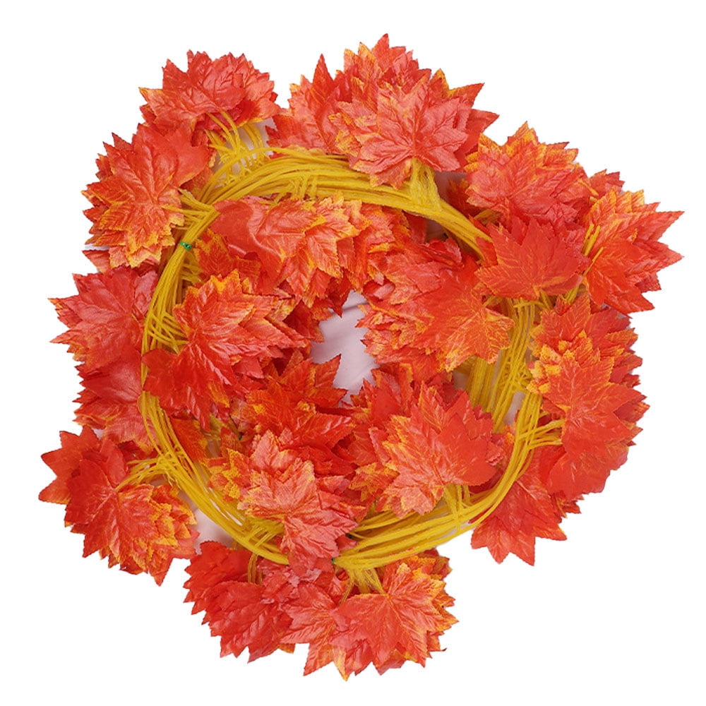 Hoja de arce verde artificial, 78.7 pies, paquete de 12 plantas de arce ...