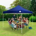 Caravan Canopy 10' x 10' Navy Blue Straight Shelter Tent, UV Protection ...