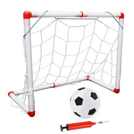 Indoor Outdoor Children Mini Football Soccer Goal Post Net Set with ...