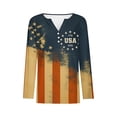 250th Anniversary USA Merchandise Womens Short Sleeve V-Neck Patriotic ...