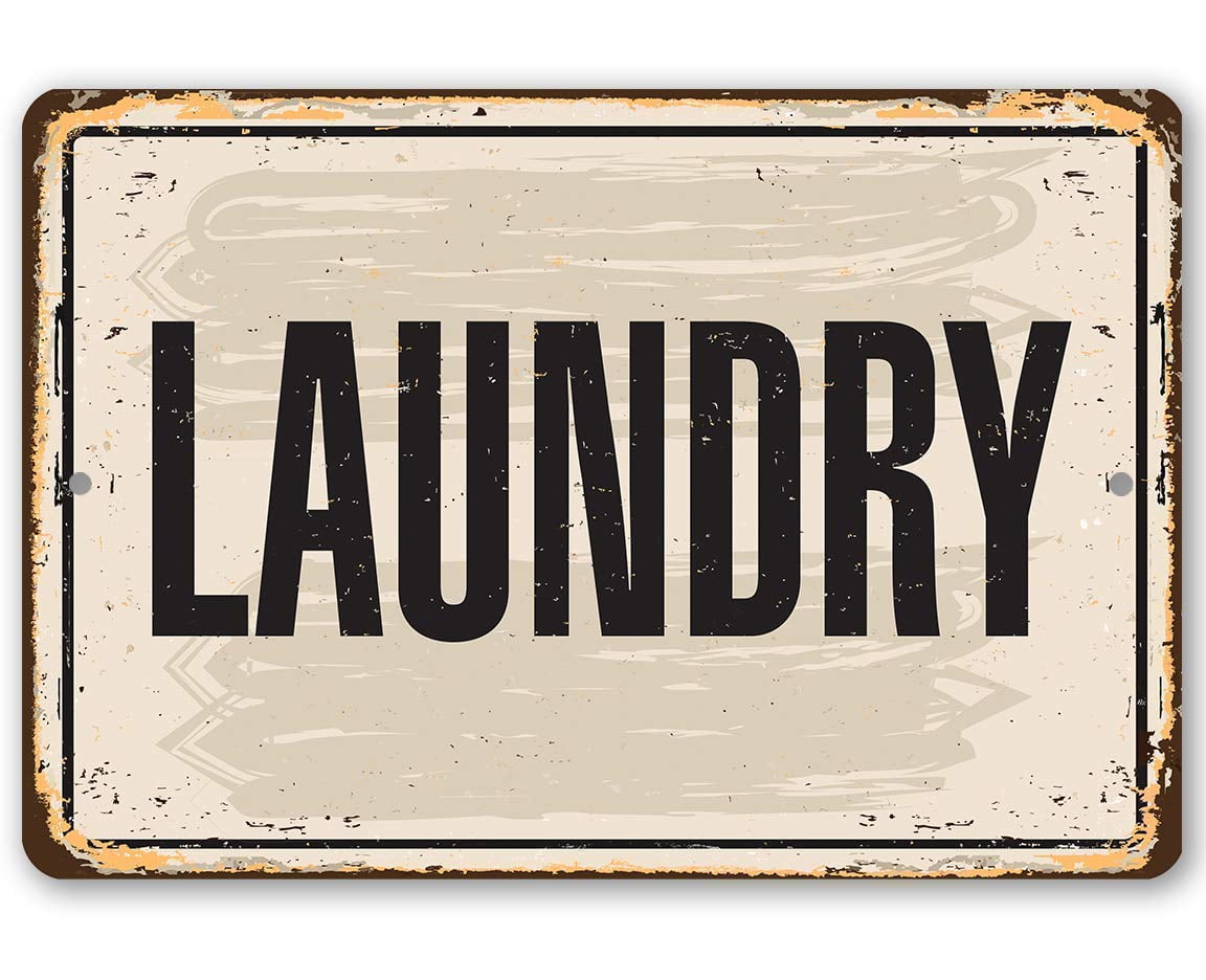 Metal Sign - Laundry Metal Sign - Durable Metal Sign - Use Indoor ...