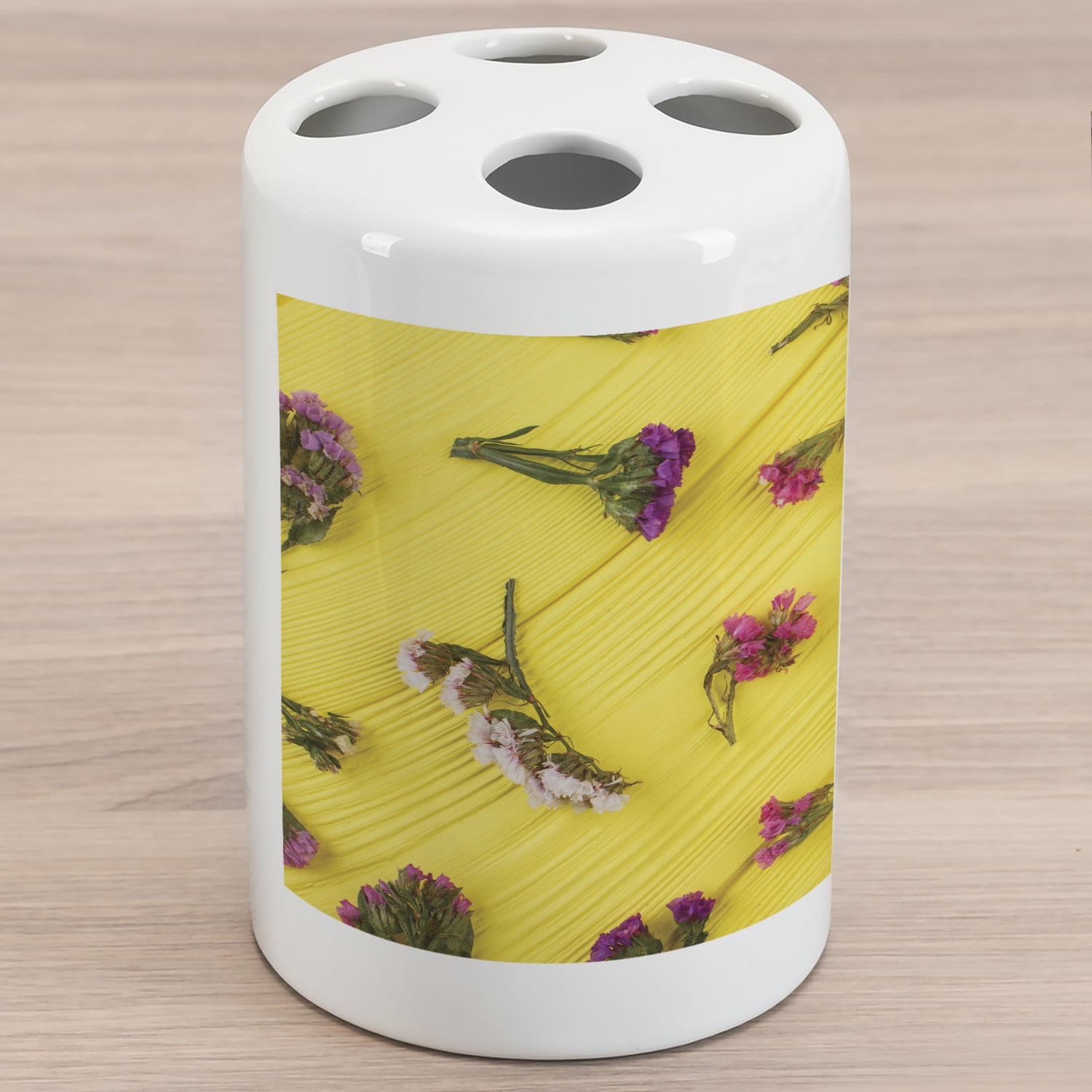 Natural Color Ceramic Toothbrush Holder, Spring Themed Photo of ...