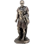 11" Aphrodite with Doves Standing on Sea Shell Statue, Bronze Color ...