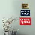 Classic Framed Restricted Area Sign (Black /Gold) - Small - Walmart.com