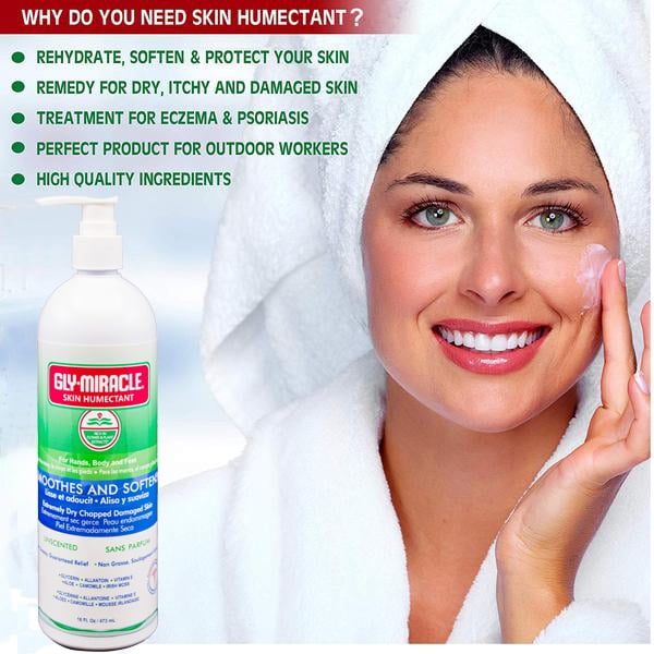 Unscented GLY MIRACLE Skin Humectant - Deep Moisturizer for Eczema ...