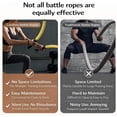 Adjustable Ropeless Battle Ropes – Train Like A Pro, Portable Battle ...
