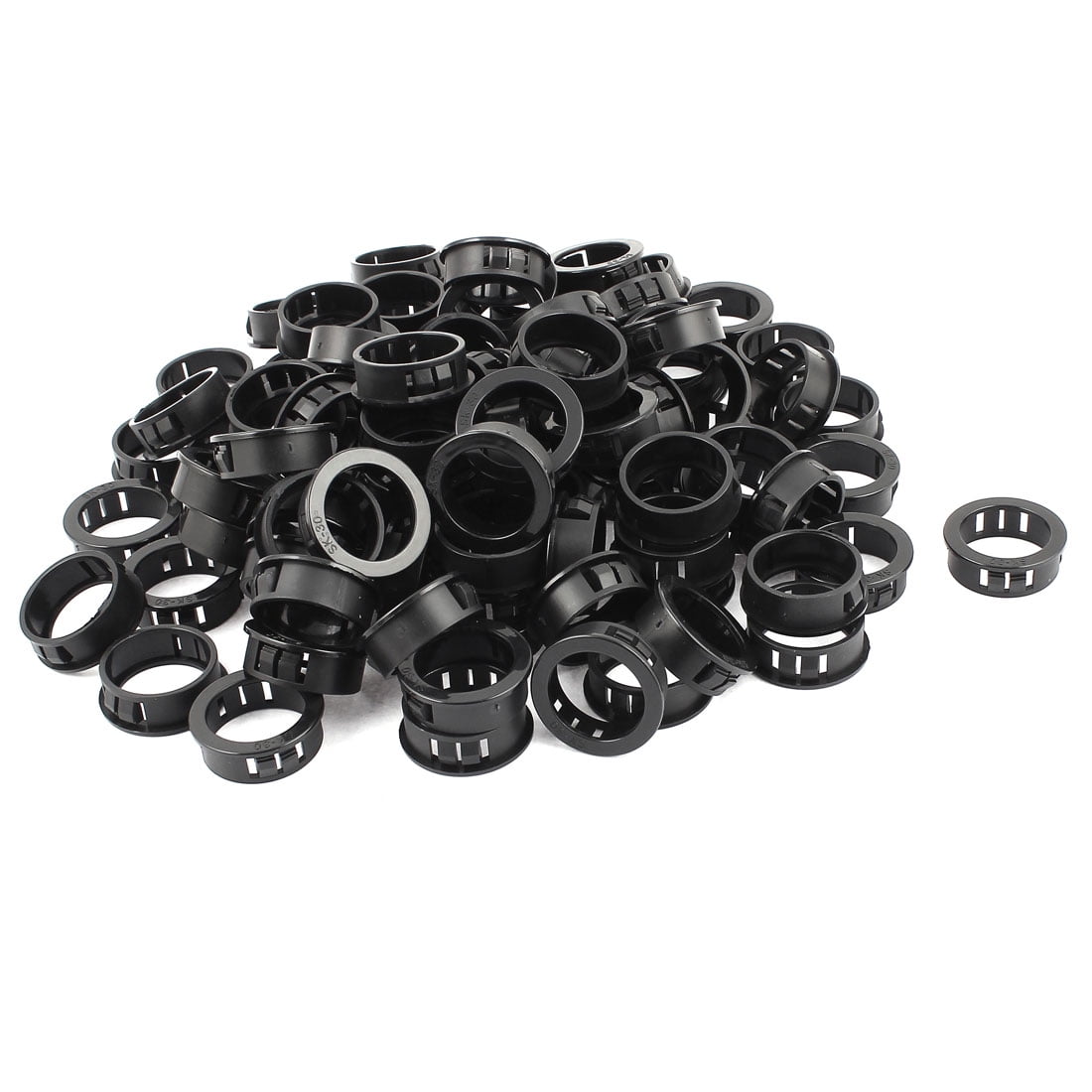Unique Bargains 30mm Black Plastic Cable Hose Snap Locking Bushing ...