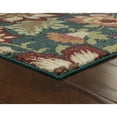 Mainstays Farmhouse Oversized Floral Teal Indoor Accent Rug, 2'6"x3'10 ...
