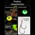 40g 60g 80g 100g Kabura Jig Head Barbed Hook Artificial Jigging Fishing ...