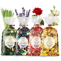 Potpourri Combo Pack - 4 Natural Scents (Lemongrass, Lavender, Rose ...