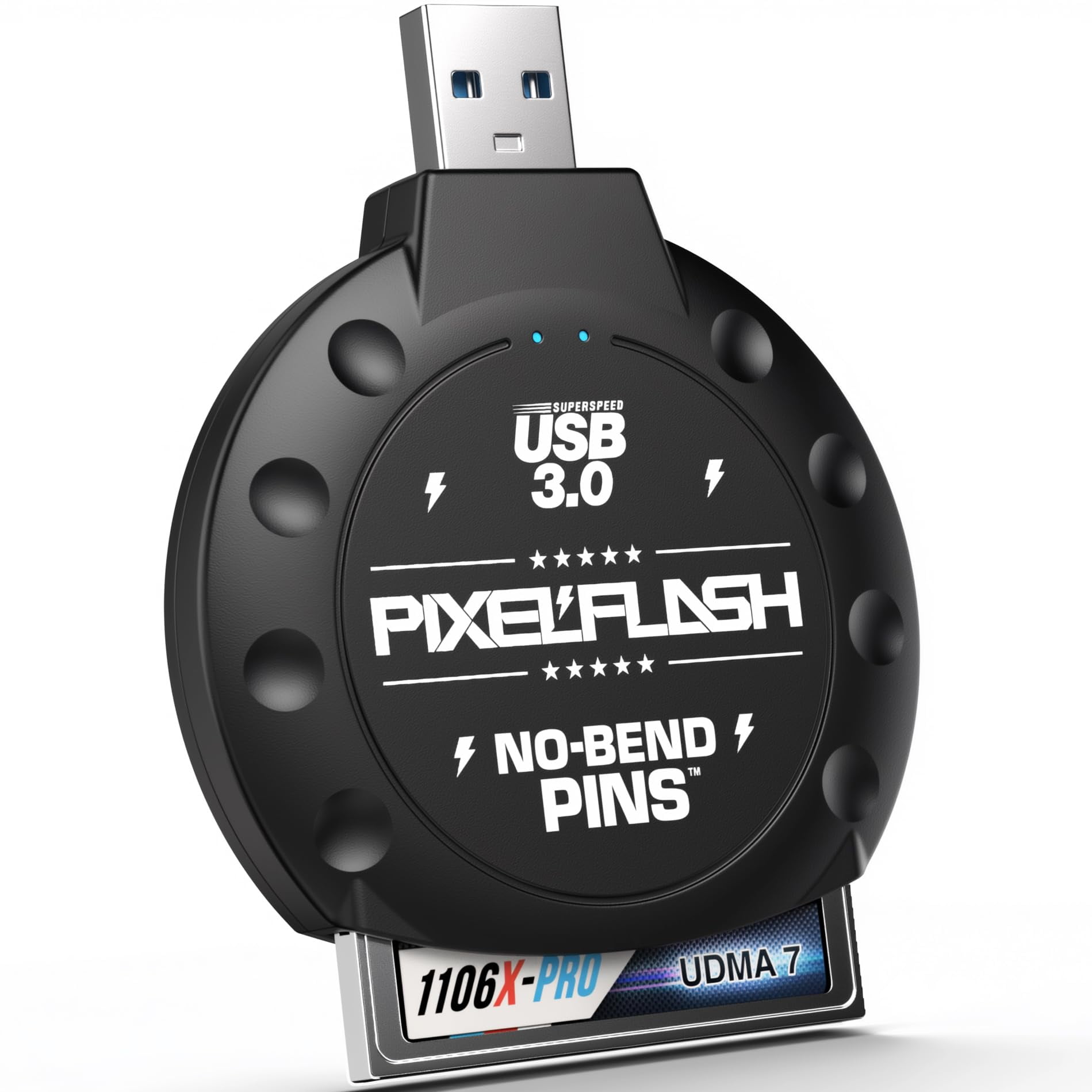 Lector de tarjetas CF PixelFlash Compact Flash Memory USB 3.0 negro ...