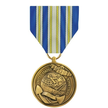 Honorable Discharge Commemorative Medal - Yellow, Blue, White, Red ...