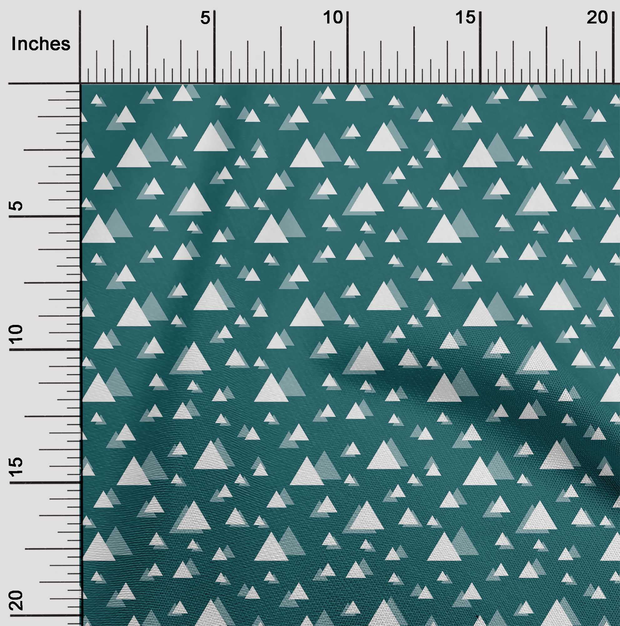 oneOone Cotton Silk Fabric Triangle Geometric Print Fabric By Yard 42 ...