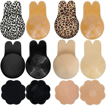 HTWW 6 Pairs Adhesive Bra Invisible Bra Strapless Backless Breast Lift ...
