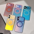 Colorful Laser Magnetic Phone Case for iPhone, Compatible with (Purple ...