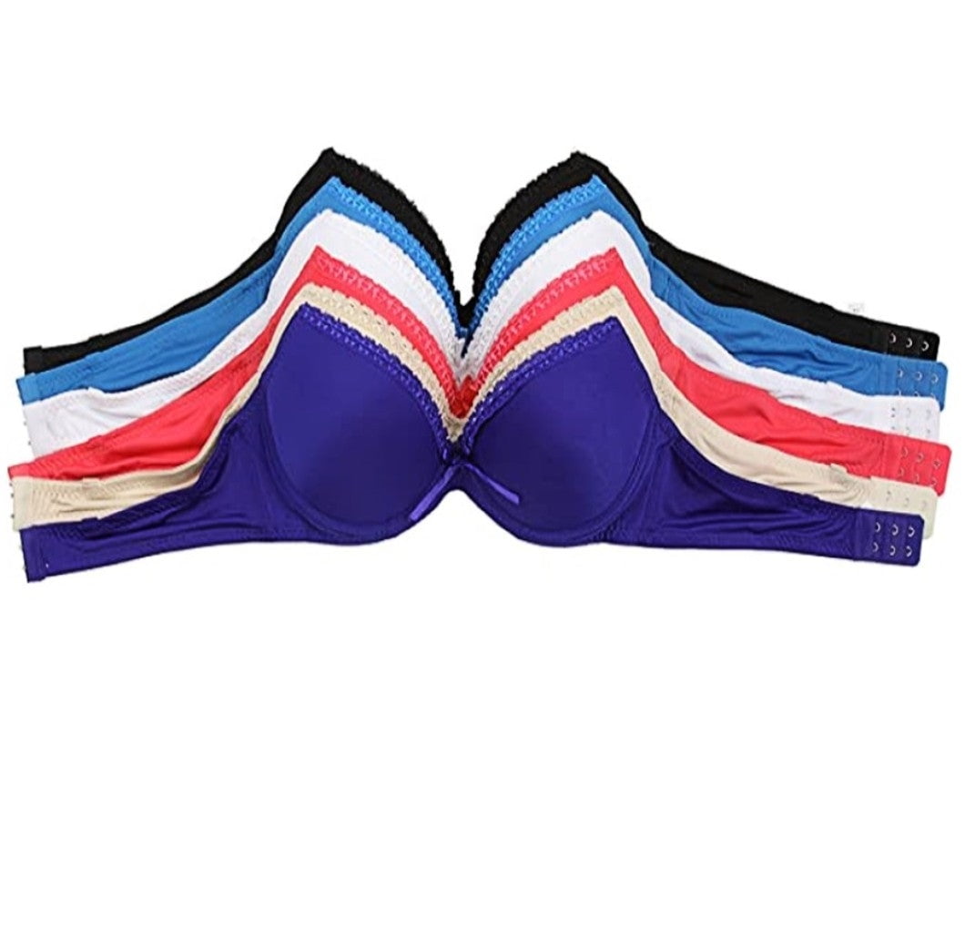 Mamia 6-Pack Women's Upper Floral Trim Accent Fun Multicolor Daily Wear ...