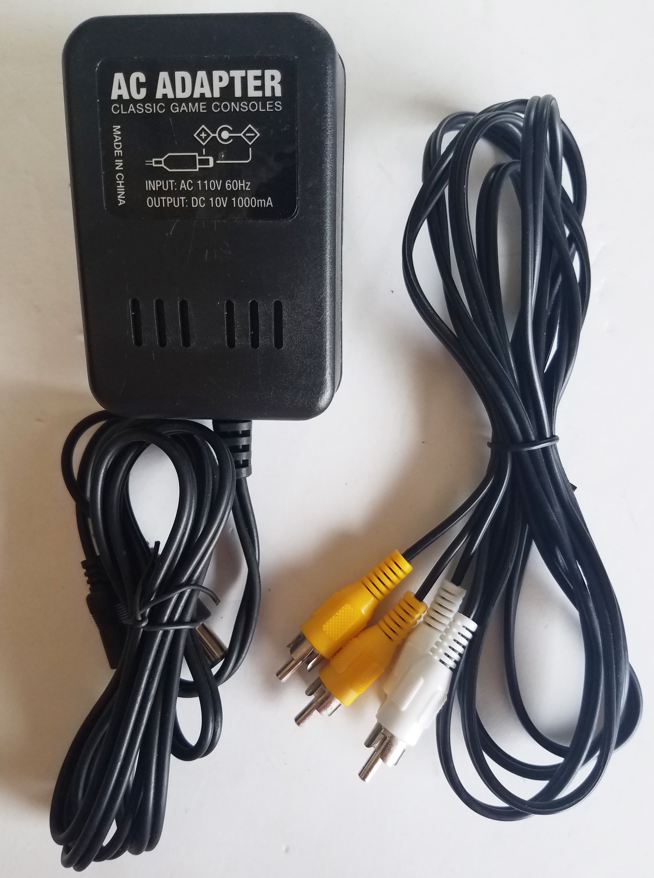 Replacement AC Adapter Power Cable Cord With A/V Audio Video Cable For ...