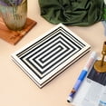 Perilla Home Designer Wooden Serving Tray Stripped Patterned Server for ...
