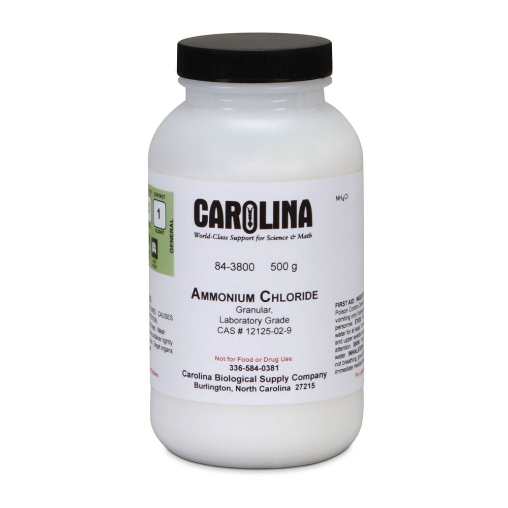 Ammonium Chloride, Granular, Laboratory Grade, 500 G - Walmart.com