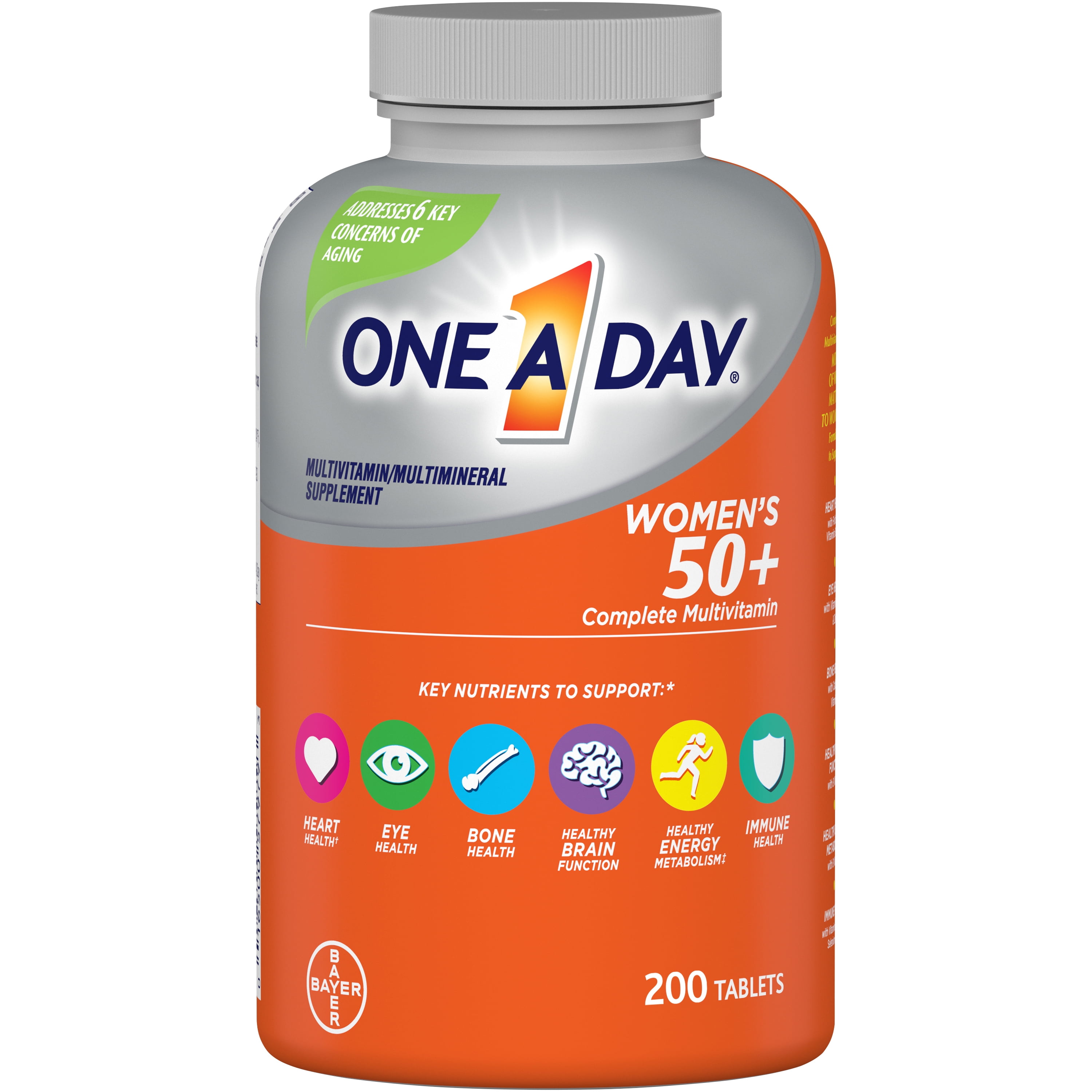 Buy One A Day Women's 50+ Multivitamin Tablets, Multivitamins for Women ...