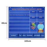 Circle Learning Time Center Pocket Chart Calendar Set Kids Children ...