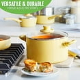 GreenLife Soft Grip Healthy Ceramic Nonstick Yellow Cookware Pots and ...