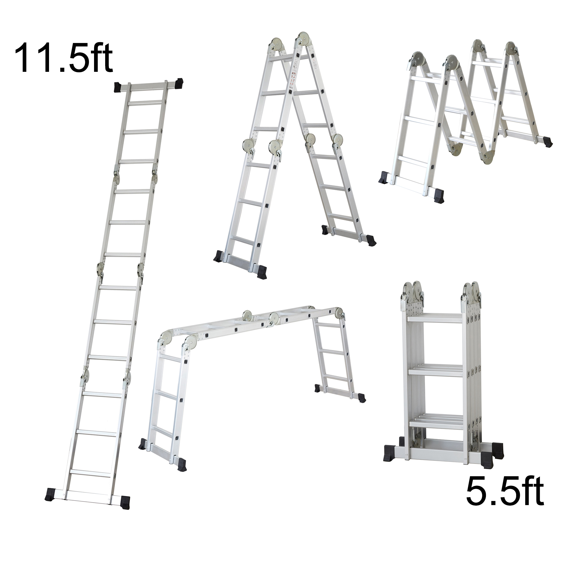 AS40-06 No. 428 Six-Foot Folding Aluminum Step Ladder Green - Walmart.com