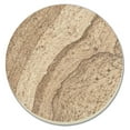 CounterArt "Sandstone" Tan Round Single Image Absorbent Stone Coaster 4 ...