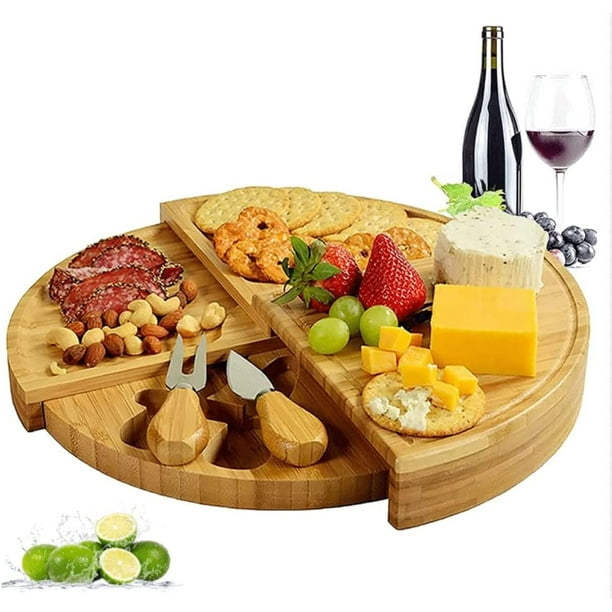 Charcuterie Board Set Premium Cheese Cutting Board Set, Charcuterie ...