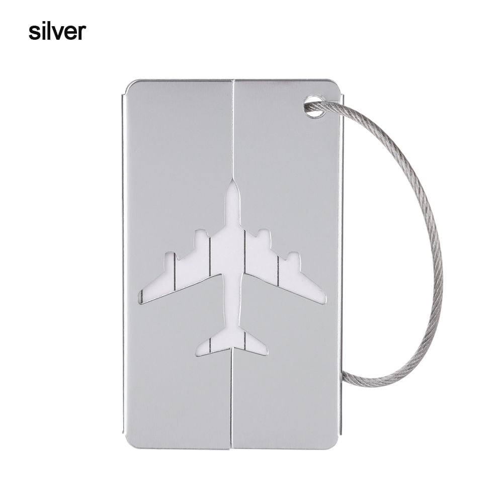 Identifier Metal Aluminium Reusable Suitcase Baggage Labels with Ropes ...