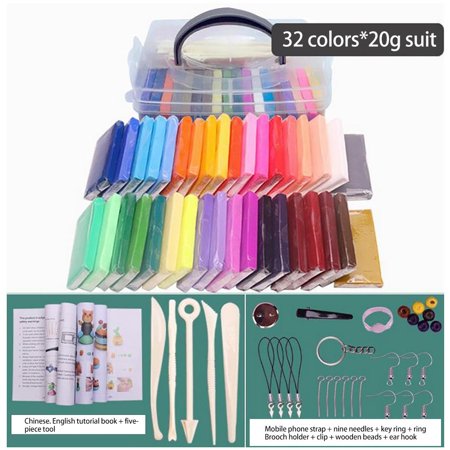 Modeling Clay Kit 32 Colors Soft Molding Modeling Clay Clay with ...