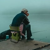 GVDV Portable Fishing Chair with Cooler & Backrest - For Camping ...