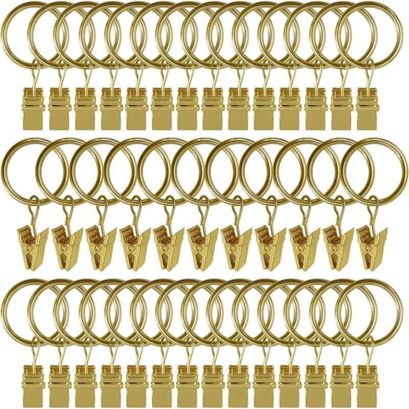 Click here for Unbranded 30 Pièces Anneaux De Rideau Avec Pince... prices