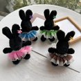 ANXPTIME Lovely Rabbits Keychain Pendant Keyring Plush Key Chain Bag ...