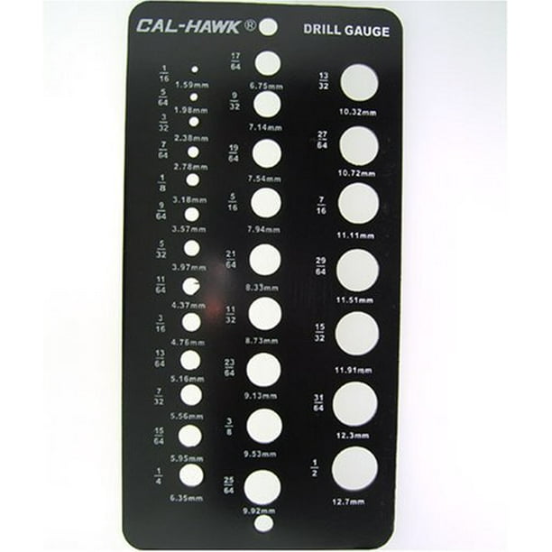 Cal Hawk Drill Bit, Bolt and Wire Gauge - Walmart.com