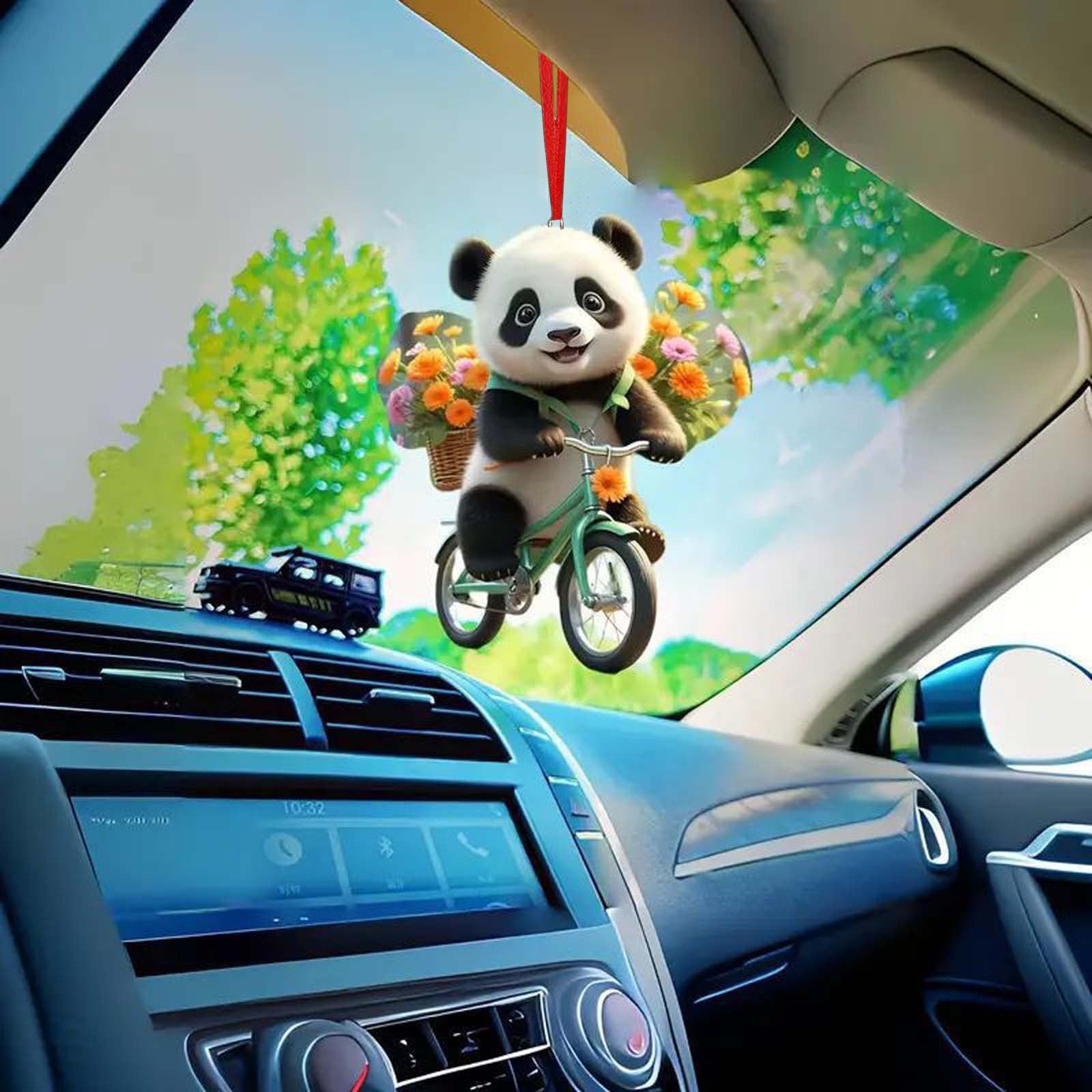 Click here for Yimwnyi Cute Car Acrylic Flat Rearview Mirror Pend... prices