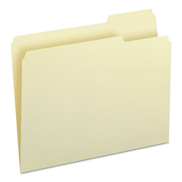 Universal File Folders, 1/3 Cut First Position, One-Ply Top Tab, Letter ...