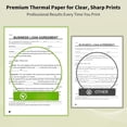 Thermal Printer Paper 8.5''x11'' Letter Size, 4 rolls, 100 sheets ...