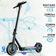 Electric Scooter for Adults, 600W Motor, 10"Air Tires, up to 25 MPH and ...