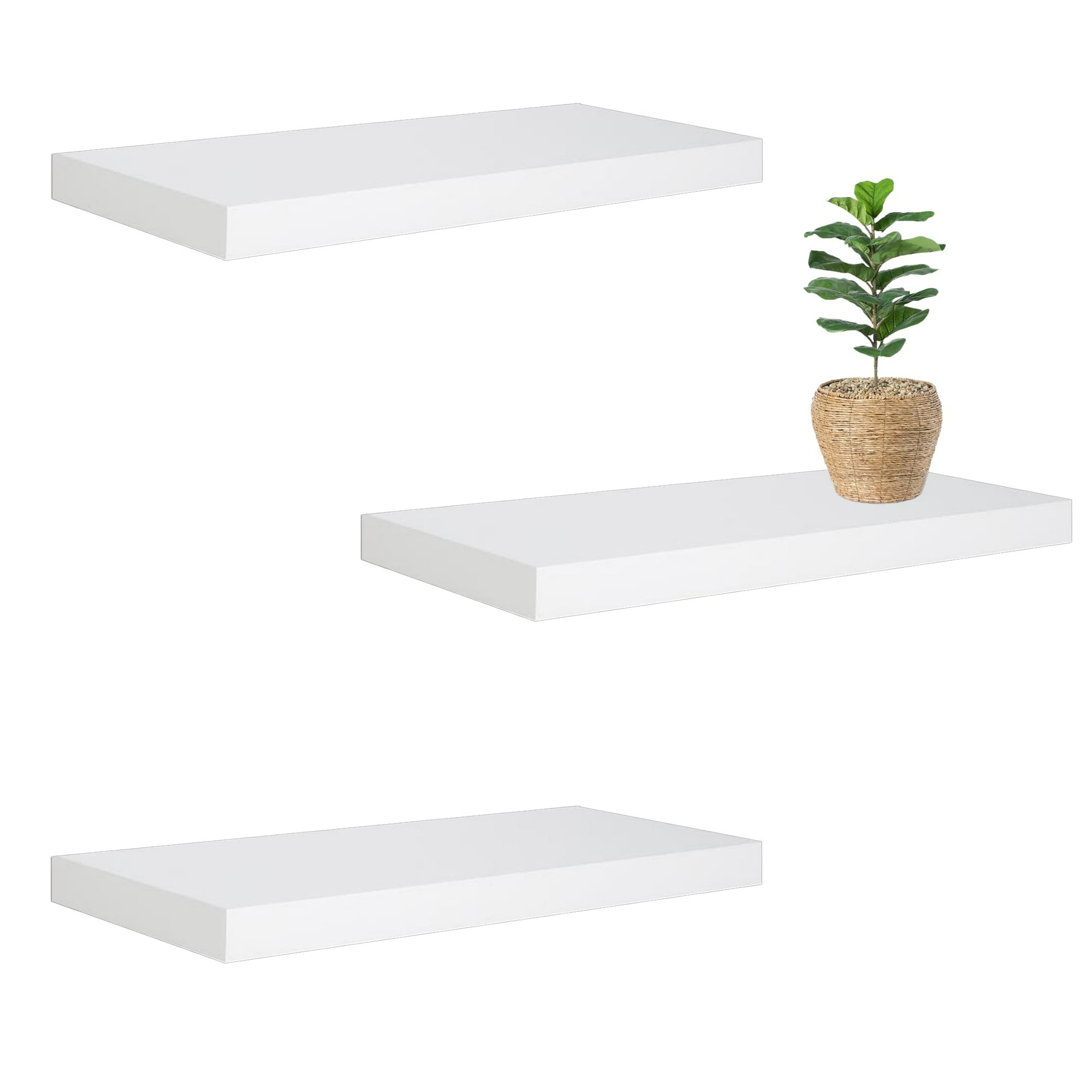 Click here for Jessar - Set Of 3 Floating Wall Shelves  23.6 X 9.... prices