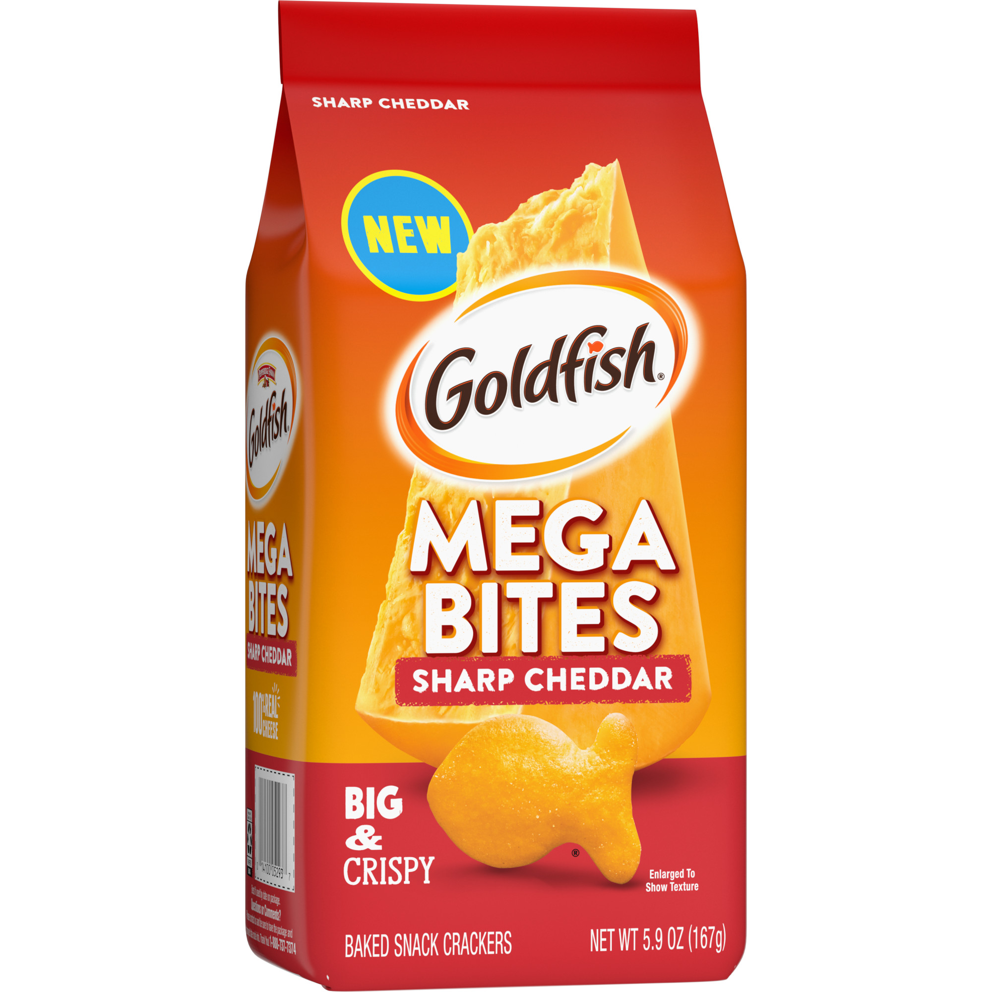Goldfish Mega Bites Sharp Cheddar Crackers 5 9 Oz Bag Walmart Goldfish Mega Bites Sharp Cheddar Crackers 5 9 Oz Bag Walmart