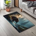 Bear Fishing Door Mat 20x31.5 Inch Forest Stream Animals Entryway Rug ...